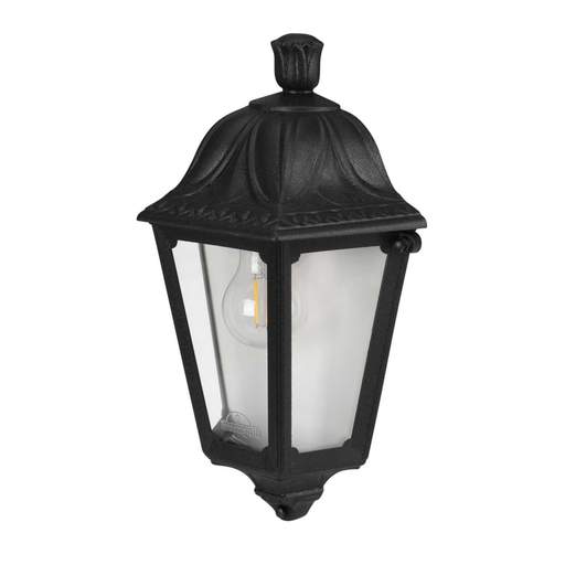 Fumagalli Iesse 6W ES LED Half Lantern Black 2700K (M22.000.AX.F1R) | CEF