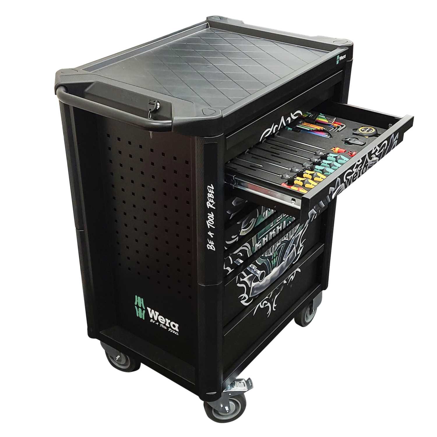 Wera 94 piece 9700 Tool Rebel Roller Cabinet 1 (WERA150130) | CEF