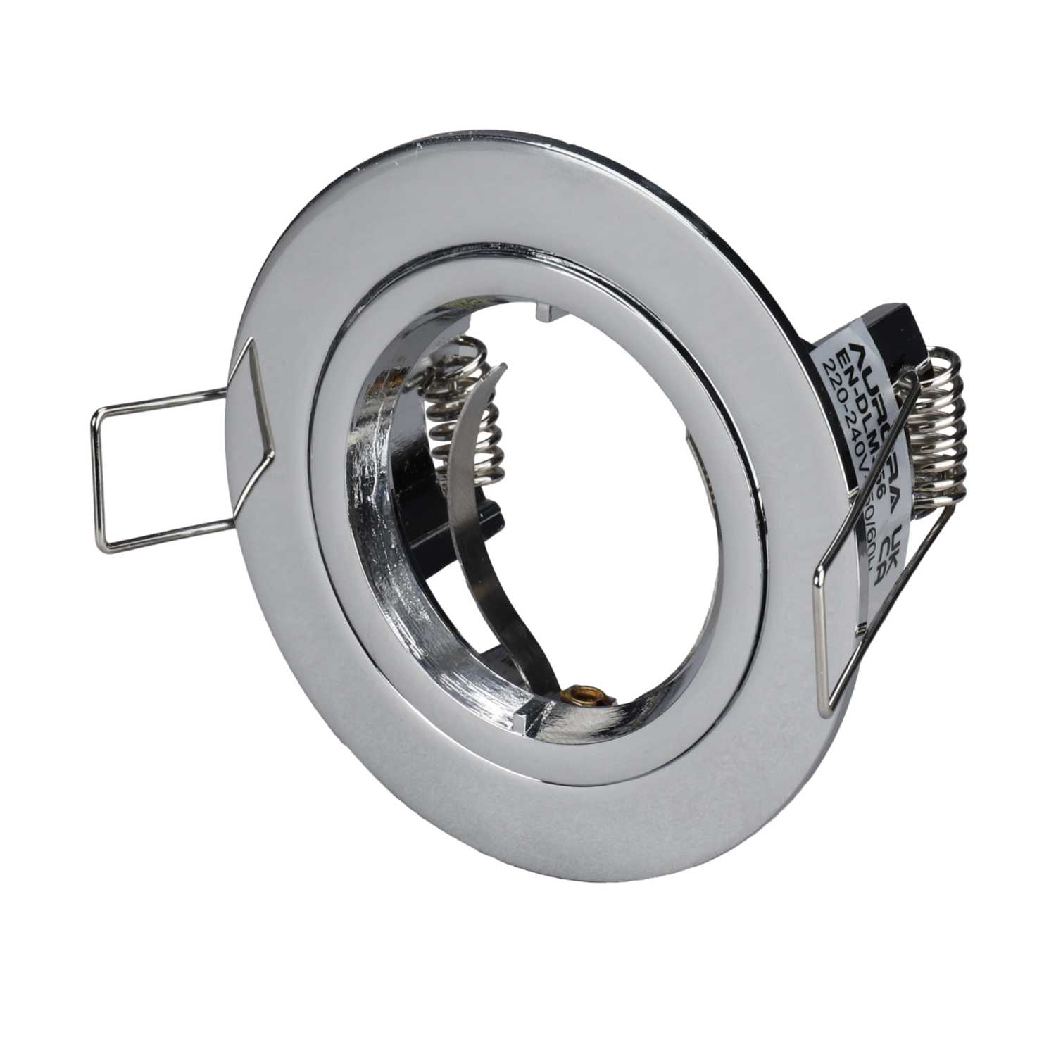 Aurora Lighting EDLM™ PRO GU10 230V Fixed Lock Ring Downlight Polished ...