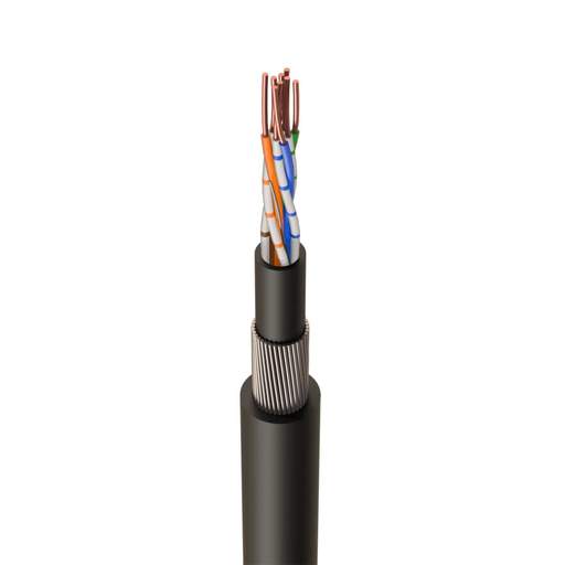 CAT5E UTP SWA LSOH Cable Black (Cut Length Sold By The Mtr ...