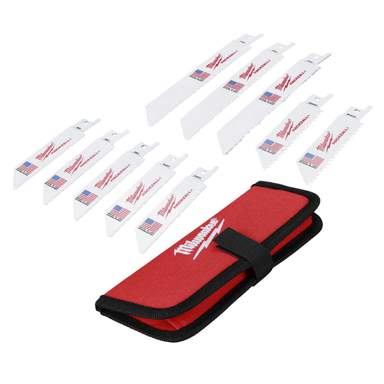 Milwaukee 10 Piece Hackzall Blade Set (49220220) | CEF