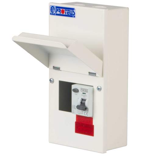 Proteus 2 Way 63A 30mA Type A RCD Incomer Metal Clad Consumer Unit ...