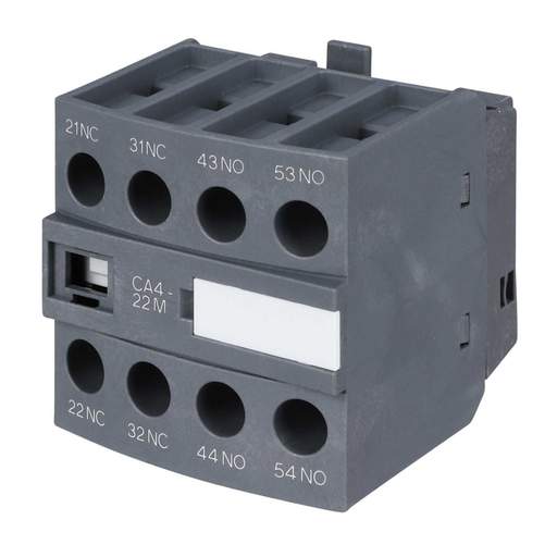 ABB CA4-22M Front Mounted Auxiliary Contact Block 2 NO + 2 NC Contacts ...