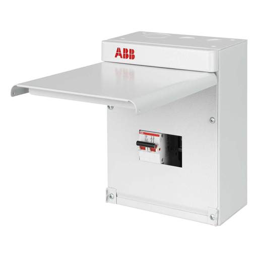 ABB 2 Way 100A SP+N Type A Metal Clad Distribution Board with Incomer ...