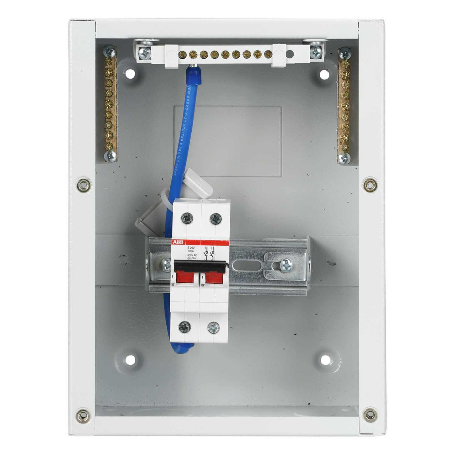 2 Way 100A SP+N Type A Metalclad Distribution Board with Incomer ...