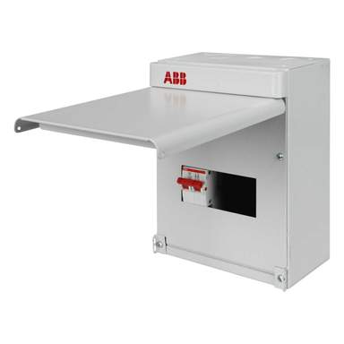 ABB 4 Way 100A SP+N Type A Metal Clad Distribution Board with Incomer ...