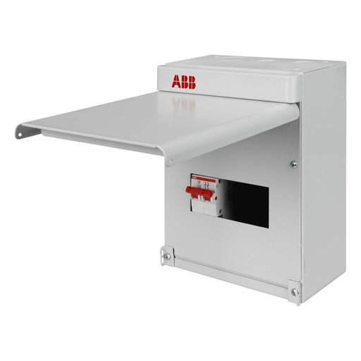 ABB 4 Way 100A SP+N Type A Metal Clad Distribution Board with Incomer ...