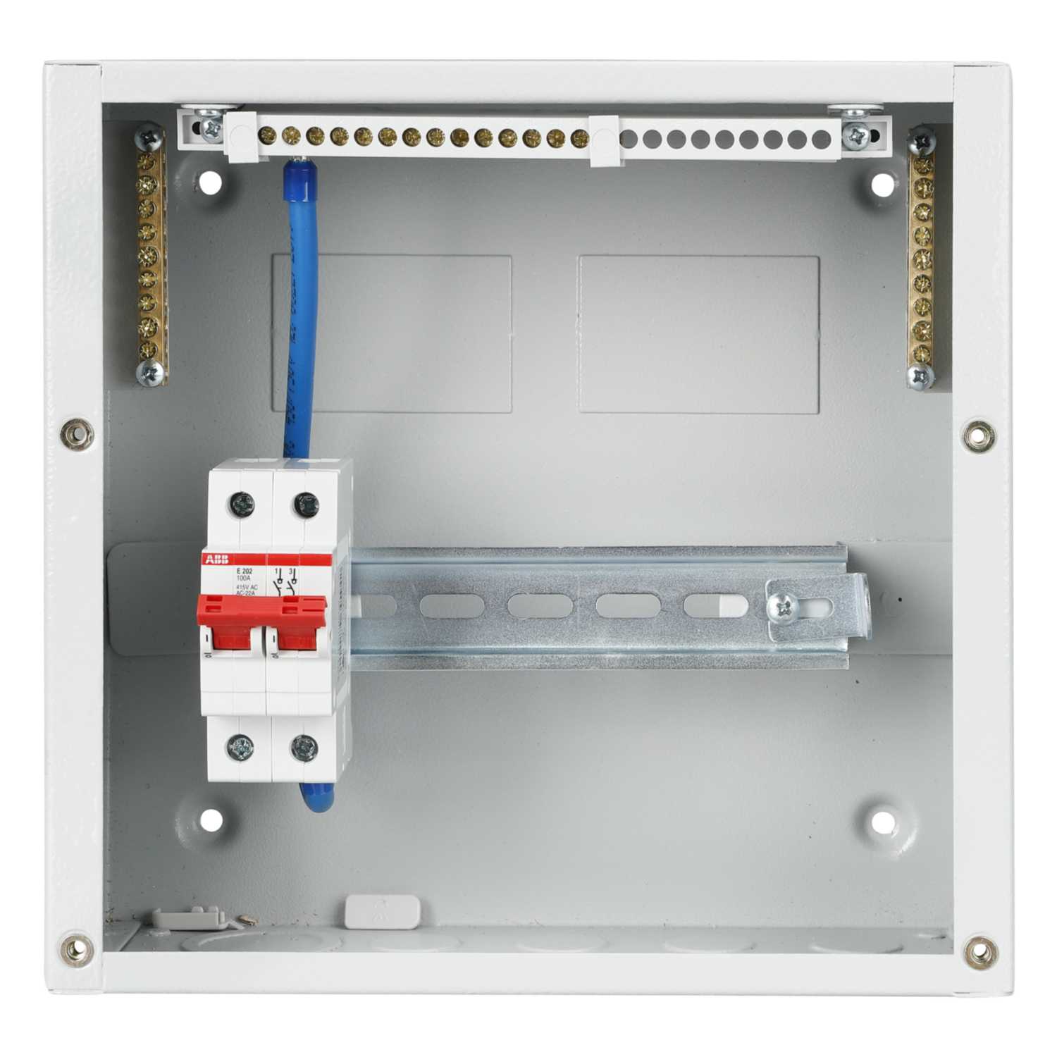 8 Way 100A SP+N Type A Metalclad Distribution Board with Incomer ...