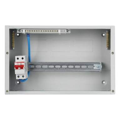 16 Way 100A SP+N Type A Metalclad Distribution Board with Incomer ...