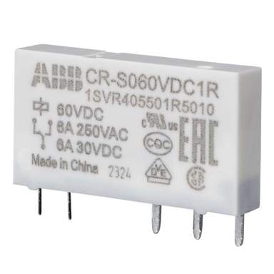 ABB CR-S060VDC1R 5 Pin 6A 60V DC Interface Plug In Relay ...