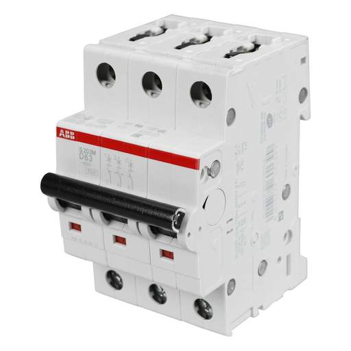 ABB 63A Triple Pole 10kA D Curve MCB (2CDS273001R0631) | CEF