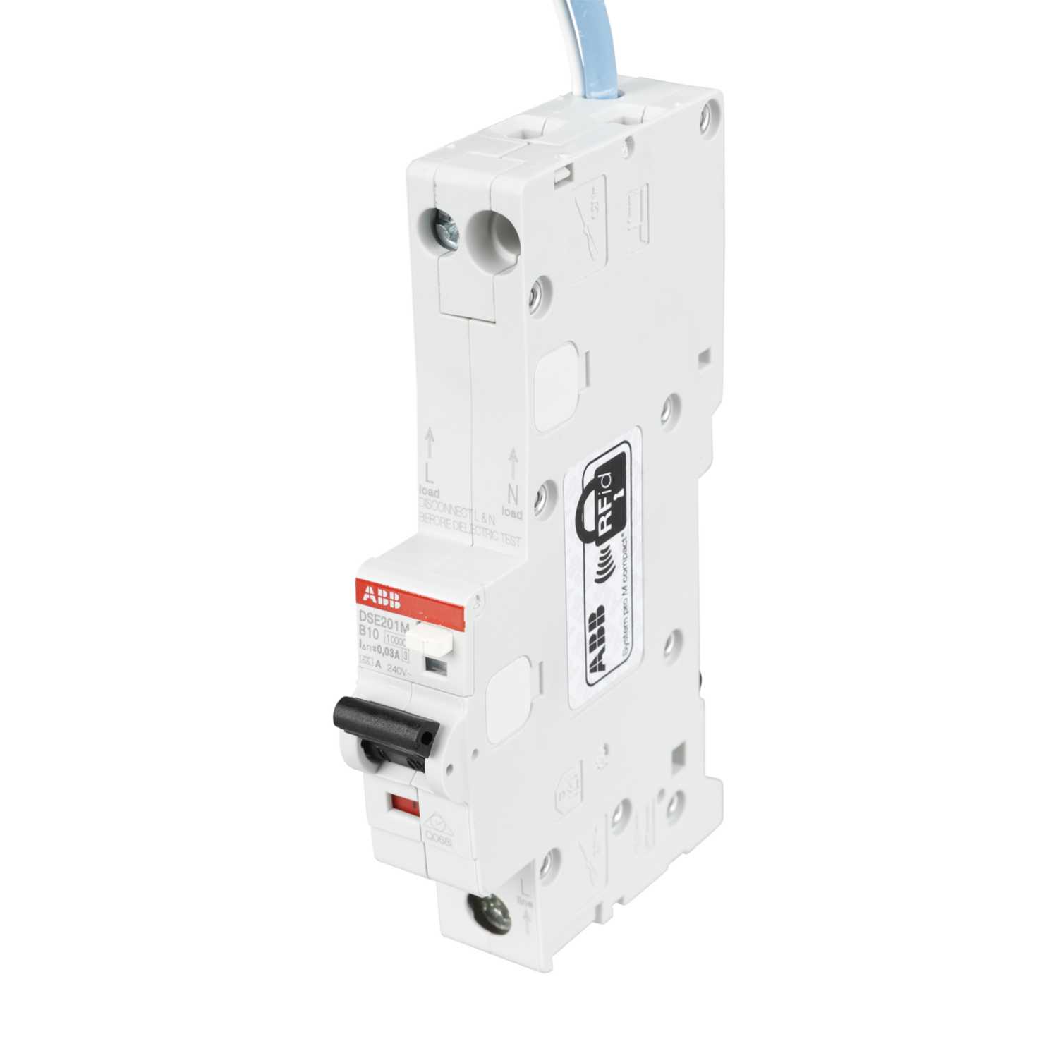 ABB 10A Single Pole and Neutral 1 Module B Curve 10kA 30mA Type A RCBO (2CSR275151R1105) | CEF