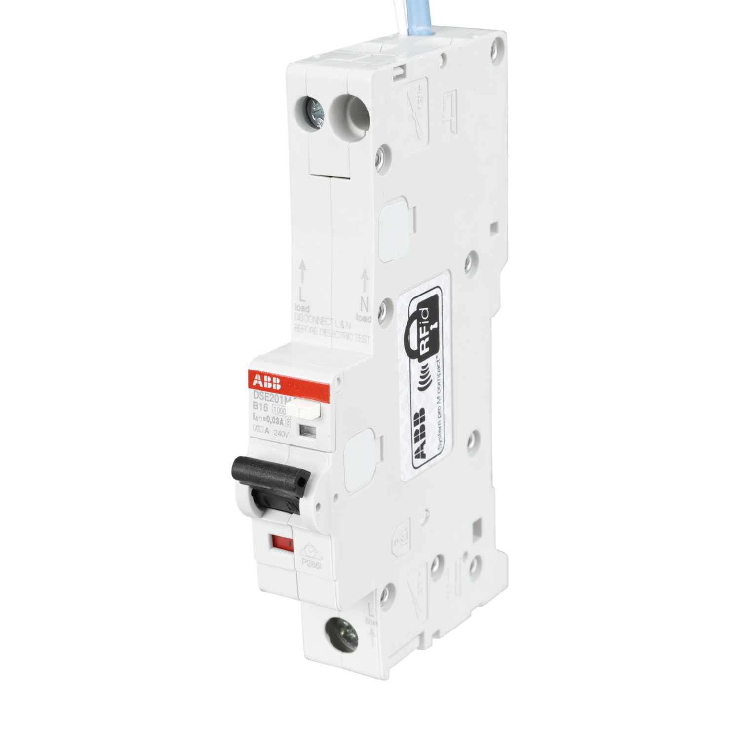ABB 16A Single Pole and Neutral 1 Module B Curve 10kA 30mA Type A RCBO (2CSR275151R1165) | CEF
