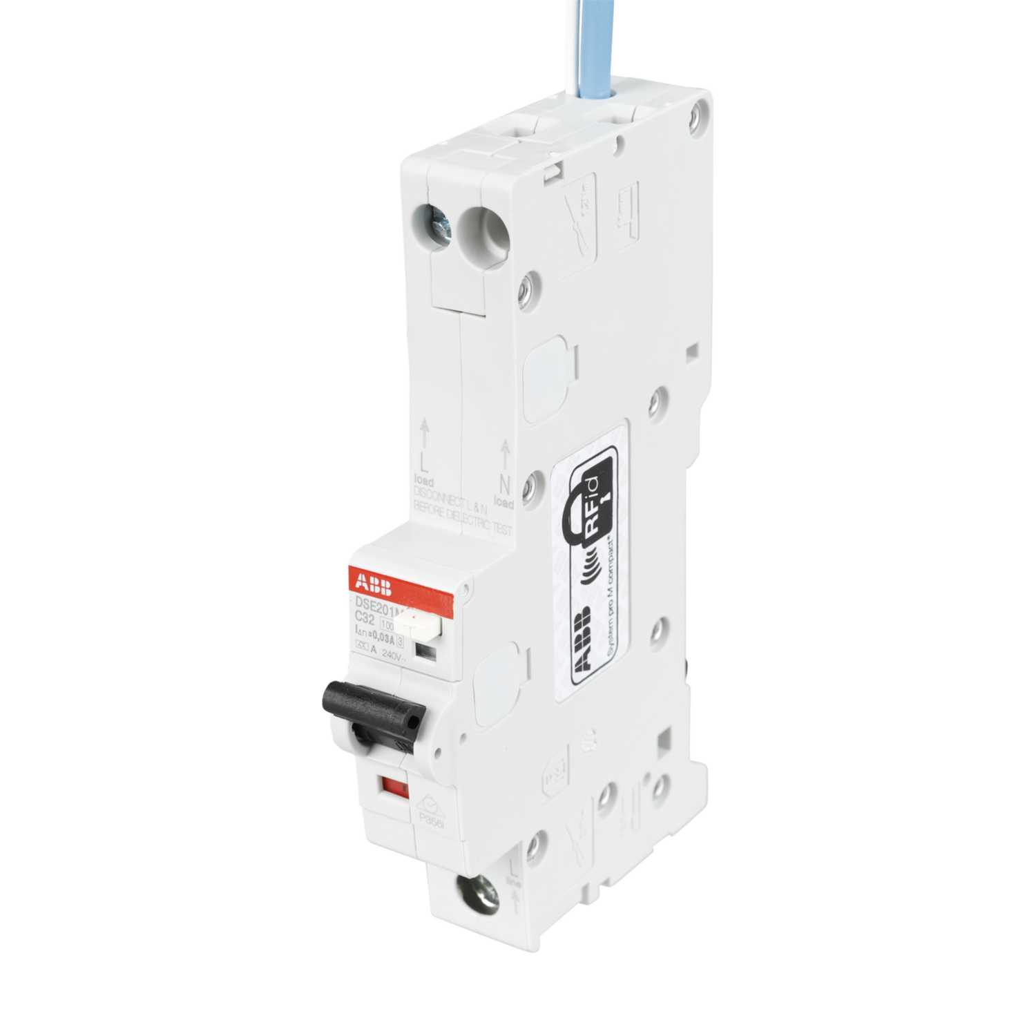 ABB 32A Single Pole and Neutral 1 Module C Curve 10kA 30mA Type A RCBO (2CSR275151R1324) | CEF