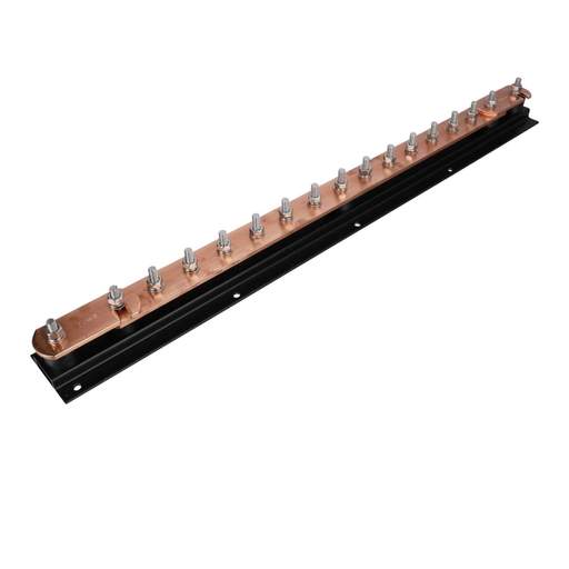 Furse LK207-12SS 12 Way Copper Earth Bar with Twin Disconnecting Links ...