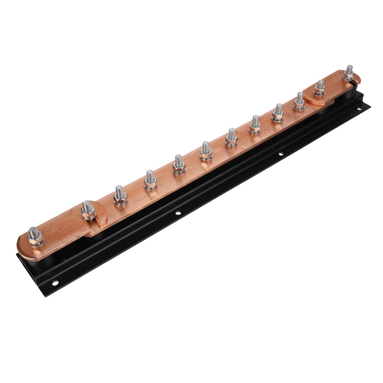 Furse LK207-8SS 8 Way Copper Earth Bar with Twin Disconnecting Links ...