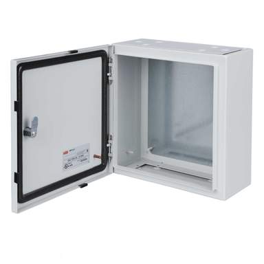 ABB SR2 300mm x 300mm x 150mm Steel Enclosure with Mounting Plate IP65 ...