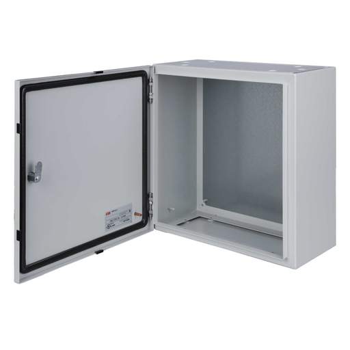 ABB SR2 400mm x 400mm x 200mm Steel Enclosure with Mounting Plate IP65 ...