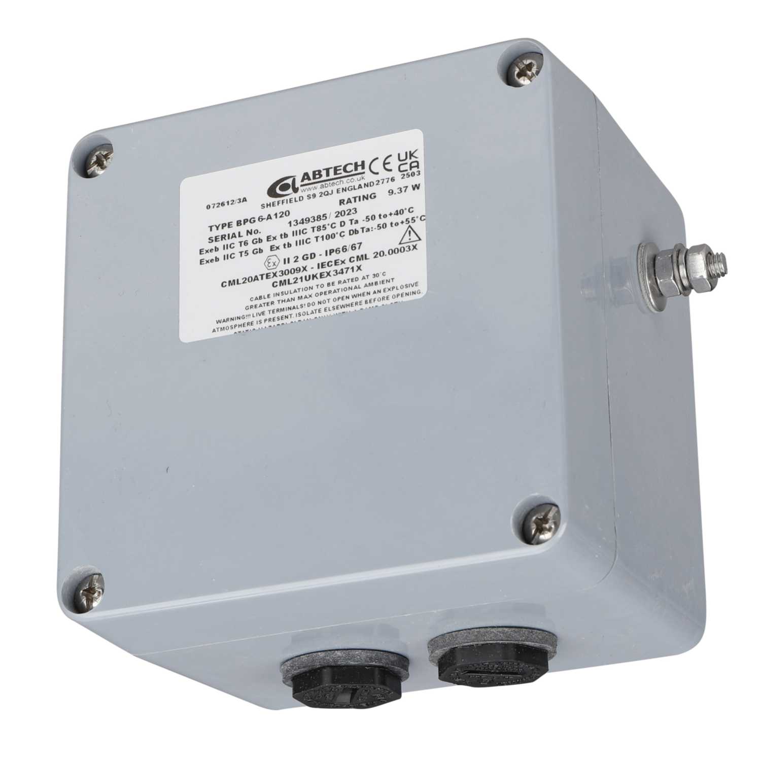 Abtech Atex GRP Junction Box with 6 x SAK2.5 Terminals (EBPG6A120) | CEF