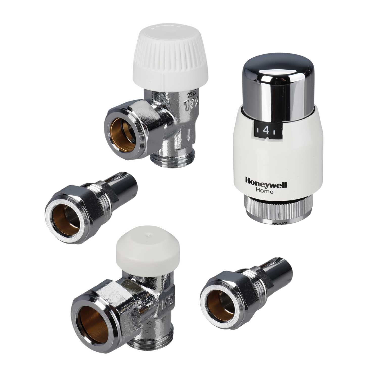 Honeywell Home Valencia Classic 15mm Angled Thermostatic Radiator Valve ...