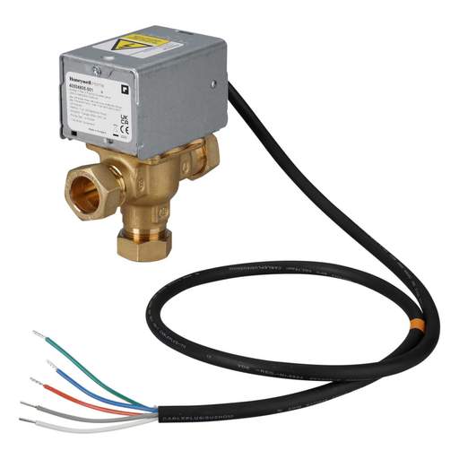 Honeywell Home 22mm 3 Port Mid Position Motorised Valve (V4073A1039/U ...