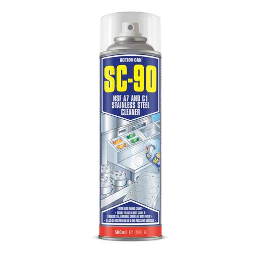 Action Can SC90 Stainless Steel A1 Food Grade Cleaner 500ml (1031918) | CEF