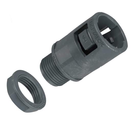 Adaptalok M20 Straight Fitting Grey (Sold in 1's) ( 7TCA296000R0594 ) | CEF