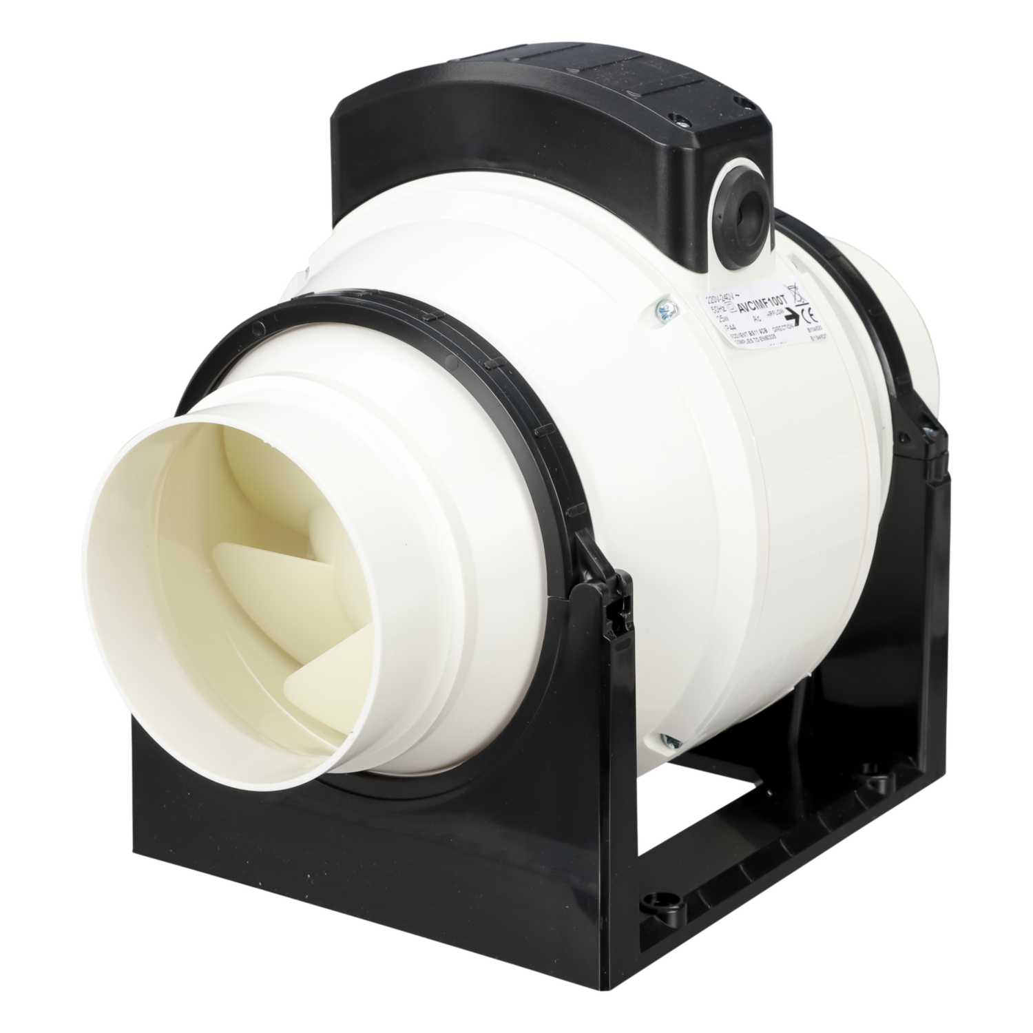 Addvent 4" Mixed Flow Shower Fan Light with Cool White LED Lamp ...