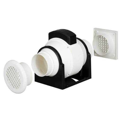 Addvent 100mm 4" In-Duct Mixed Flow Fan Kit with Timer (AVCIMF100TK) | CEF