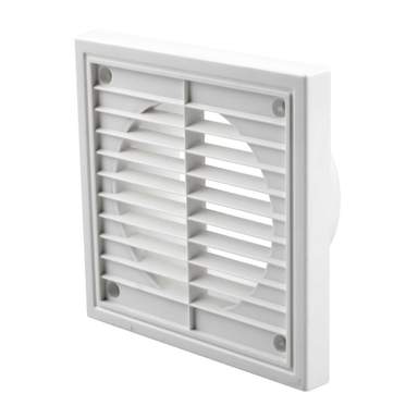 Mentis 100mm 4" Fixed Grille White (ME100/4FGW) | CEF