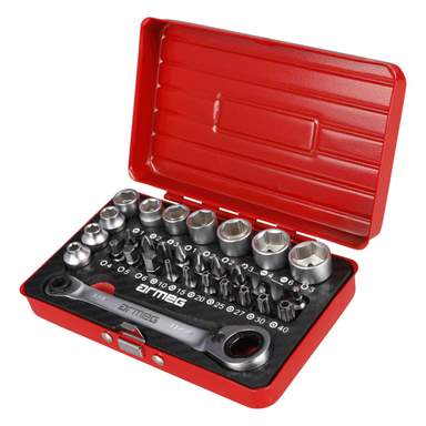 Armeg 31 Piece Compact Socket and Screwdriver Bit Set (SDB&SSET31) | CEF
