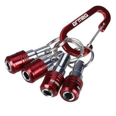 Armeg 4 Piece ¼" Quick Change Belt Loop Bit Holders (TIMBLBH4PK) | CEF