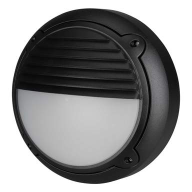 ASD Horizon 7.38W Round Louvre Bulkhead Black / Opal 4000K (HR2 ...