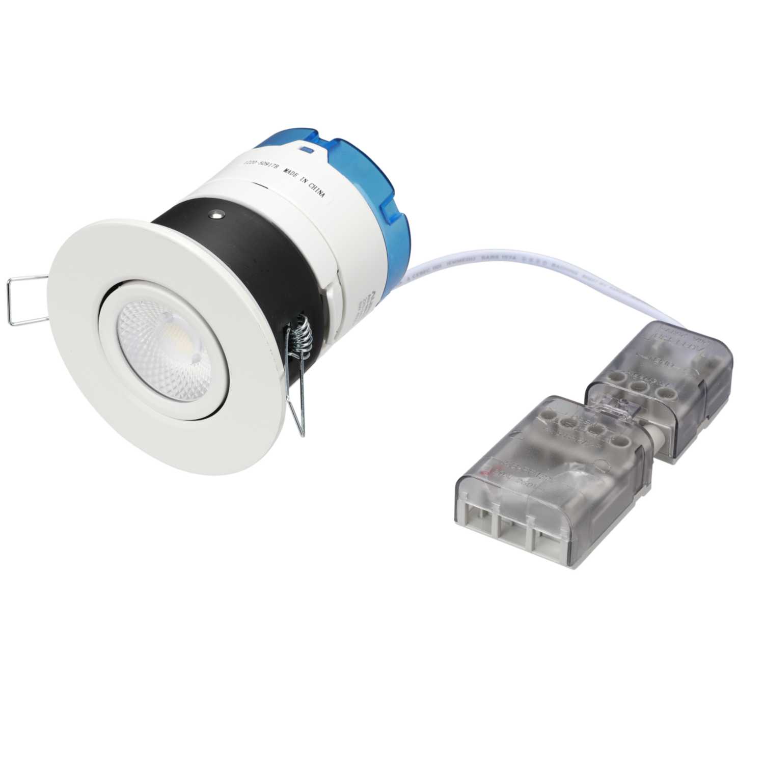 Aurora Lighting mPro™ 6W LED Fire Rated Dimmable IP65 Adjustable Downlight White 4000K (AU ...