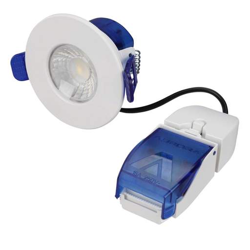 Aurora Lighting R6™ Fixed 5.5W LED Fire Rated Dimmable FastRFix ...
