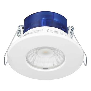 Aurora Lighting R6™ 6W LED Fire Rated Dimmable Downlight with FastRFix ...