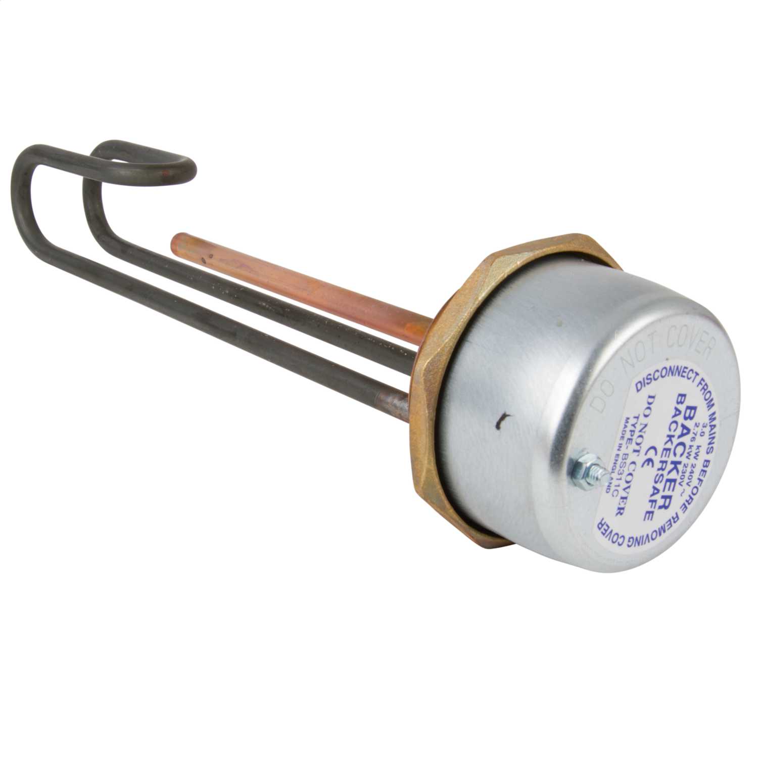 Backer 11" Anti Corrosive Immersion Heater with Thermostat (PACK 311C ...