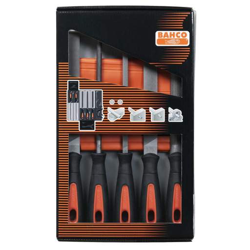 Bahco Ergo™ 5 Piece Engineers File Set (1-478-08-1-2) | CEF