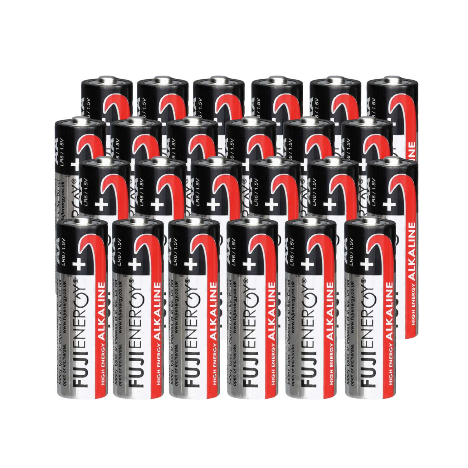 Fujienergy 1.5V AA LR6 Alkaline Battery (Pack of 24) (AAFUEB24T) | CEF