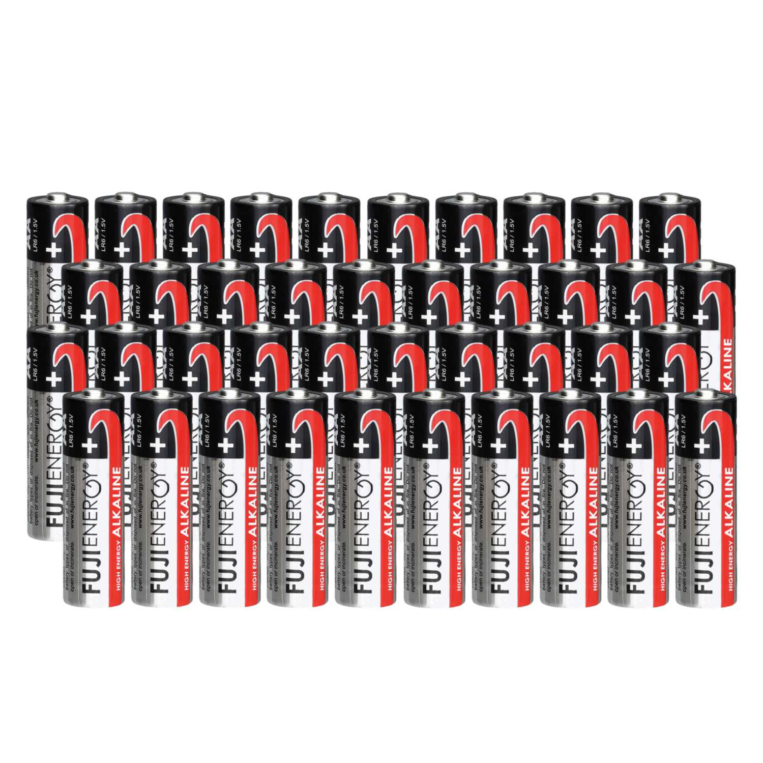 Fujienergy 1.5V AA LR6 Alkaline Battery (Pack of 40) (AAFUEB40) | CEF