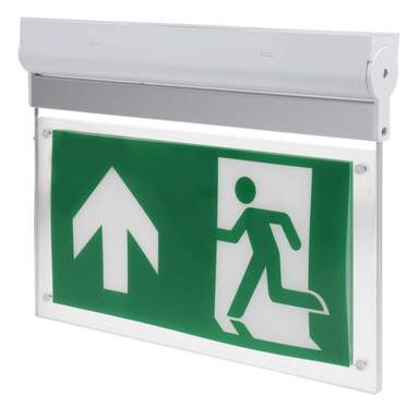 Bell 2.5W LED Surface Emergency Manual or Self Test Exit Blade with Up ...