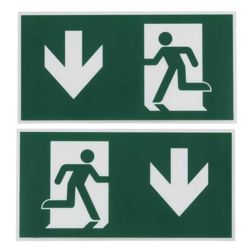 Bell ISO Down Legend for the Spectrum 6 in 1 LED Emergency Exit Blade ...