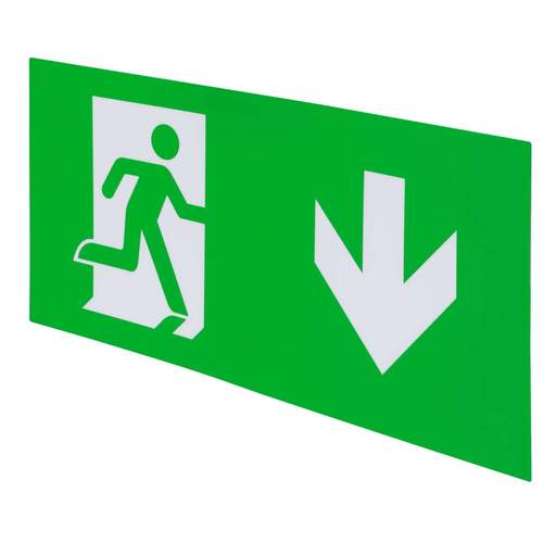 Bell ISO Down Arrow Legend for Spectrum Hinged Exit Sign (09087) | CEF