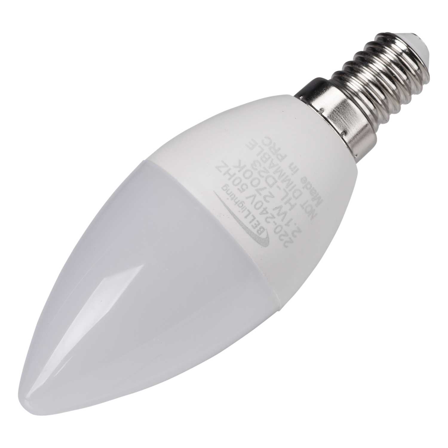 Bell 2.1W SES LED Non Dimmable Candle Lamp Opal 2700K (60502) | CEF