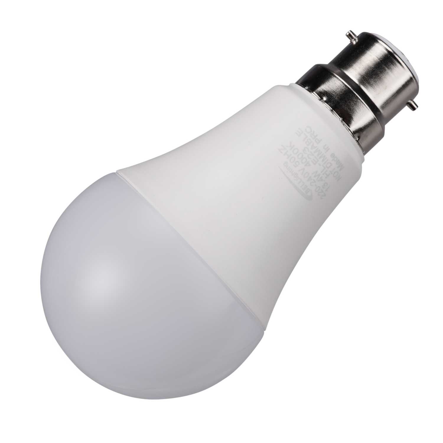 Bell 13.4W BC LED Non Dimmable GLS Lamp Opal 4000K (60556) | CEF