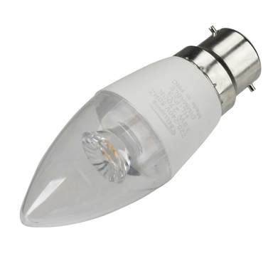 Bell 3.9W BC LED Dimmable Candle Lamp Clear 2700K (60574) | CEF