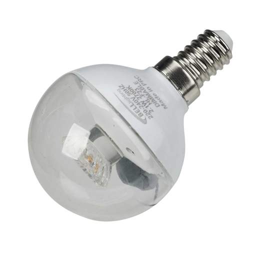 Bell 2.1W SES LED Dimmable Golf Ball Lamp Clear 2700K (60580) | CEF