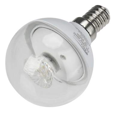 Bell 2.1W SES LED Dimmable Golf Ball Lamp Clear 4000K (60584) | CEF