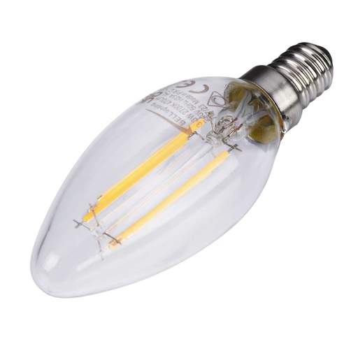 Bell 3.3W SES LED Dimmable Filament Candle Lamp Clear 2700K (60720) | CEF