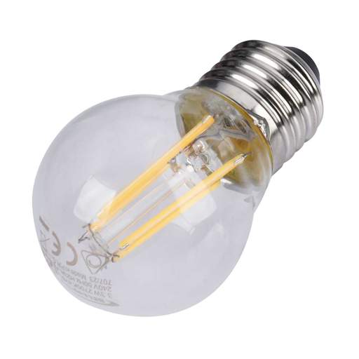 Bell 3.3W ES LED Dimmable Filament Golf Ball Lamp Clear 2700K (60741) | CEF